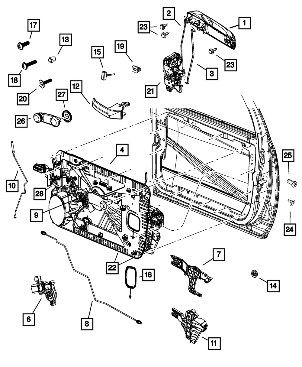 2013-2025 Ram Carrier Plate Panel, Left 68171825AD | Mopar eStore