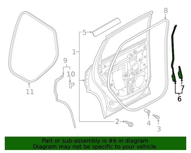 4KE-839-717-A - Door Shell Seal 2019-2024 Audi | AutoNationParts.com