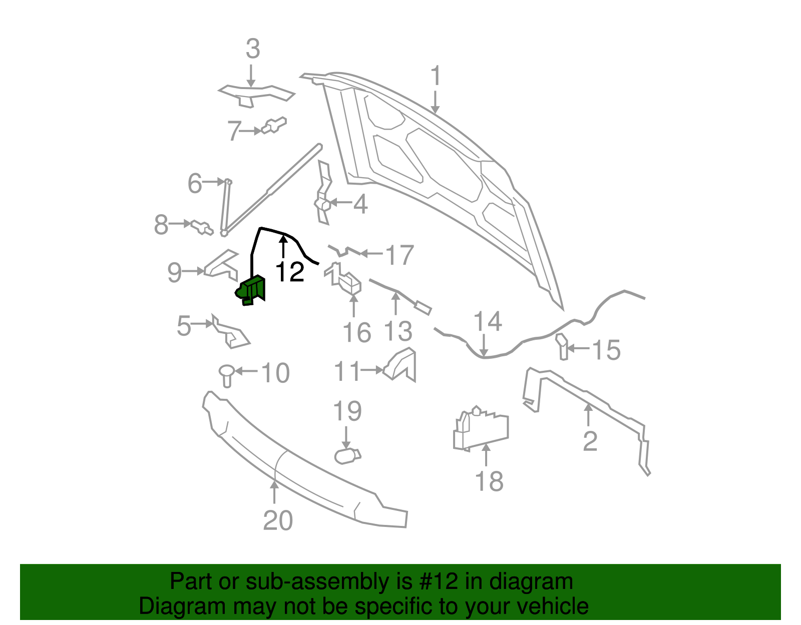 2008-2010 Ford Release Cable 8C3Z-16916-A | OEM Parts Online