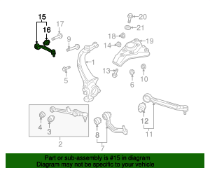2007-2009 Audi Suspension Control Arm 4E0-407-509-F | AutoNationParts.com