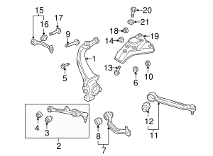 2007-2009 Audi Suspension Control Arm 4E0-407-509-F | AutoNationParts.com
