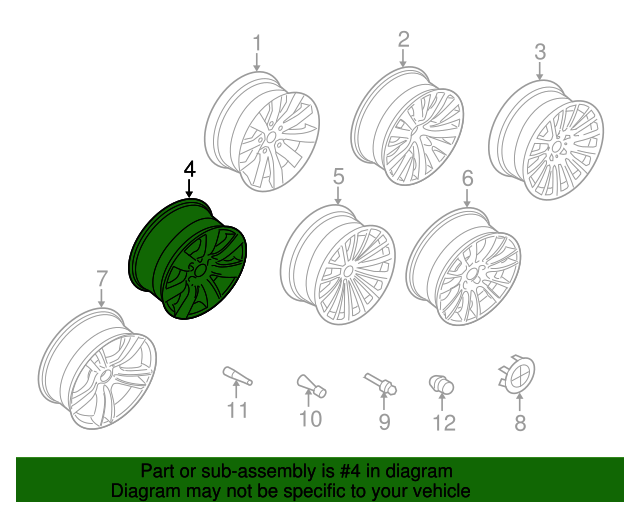 36116775390 - 2010-2016 BMW Wheel, Alloy (36-11-6-775-390) | BMW of ...