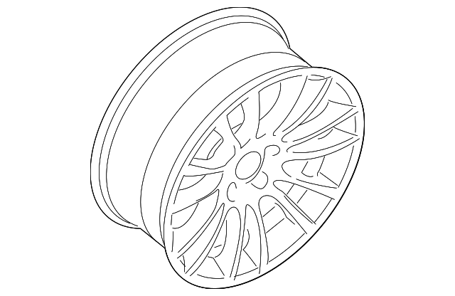 36117841822 - Genuine OEM Light Alloy Wheel Rim 19" - BMW 5 & 7 Series ...