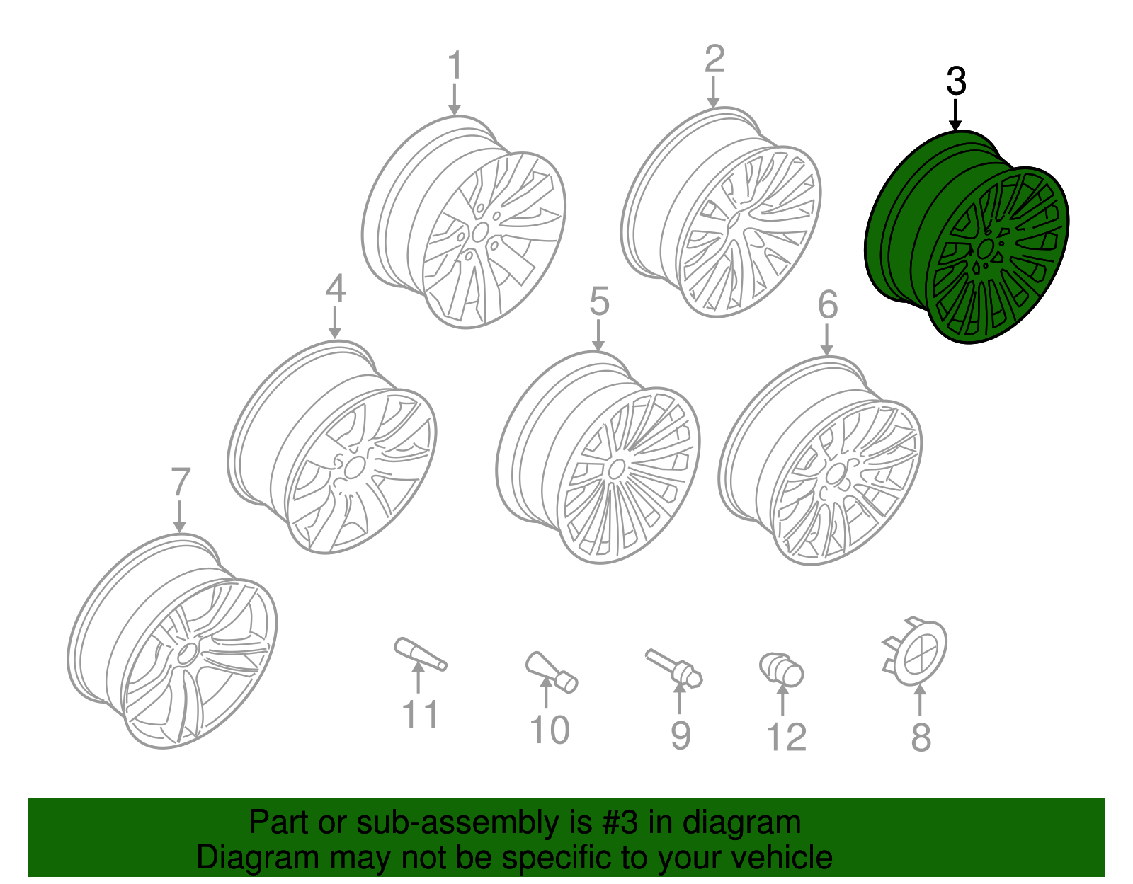 36-11-6-775-404 - Wheel Alloy - 2009-2016 BMW | Buy BMW Parts Now