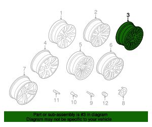 36-11-6-775-404 - Wheel Alloy - 2009-2016 BMW | Buy BMW Parts Now