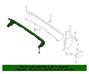 9078851000 - Impact Bar 2019-2023 Mercedes-Benz | Mercedes-Benz USA Parts