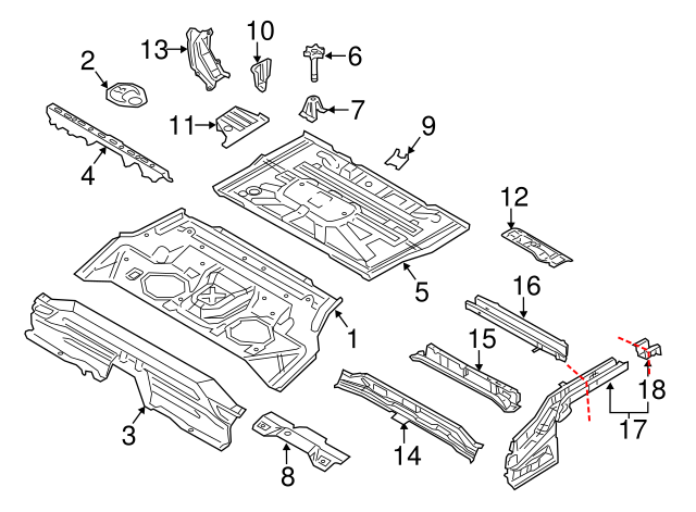 2008-2017 Nissan Tie Down Hook 51150-JM00A | Nissan Parts OEM