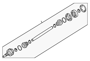 2020-2024 Porsche Axle Assembly 982-501-203-K | Sunset Porsche Parts