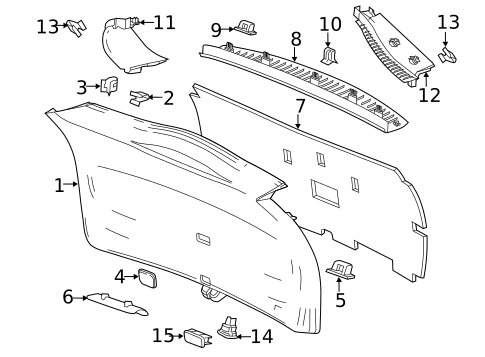 Interior Trim for 2021 Buick Enclave | GMPartsDirect.com
