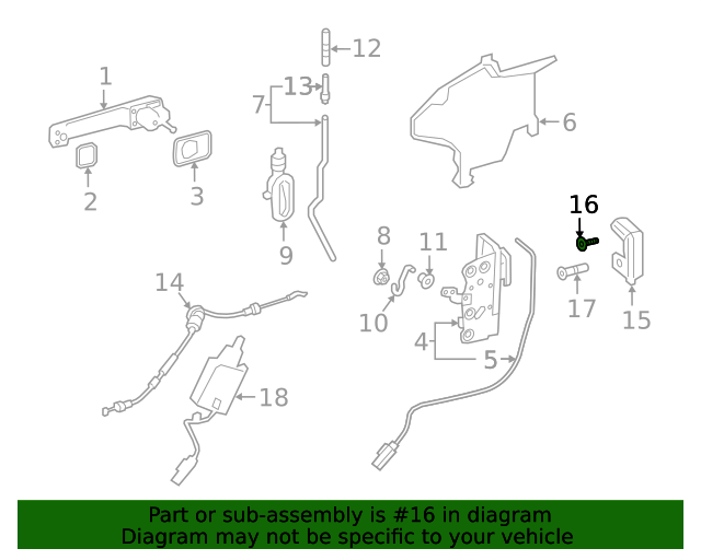 000-990-99-15 - Door Lock Striker Plate Bolt 2019-2023 Mercedes-Benz ...
