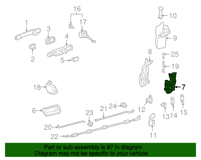 202-720-41-35 - Door Latch Assembly 1997-2000 Mercedes-Benz ...