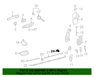 007-988-42-78 - Lock Rod Clip 1986-2000 Mercedes-Benz | Mercedes-Benz ...