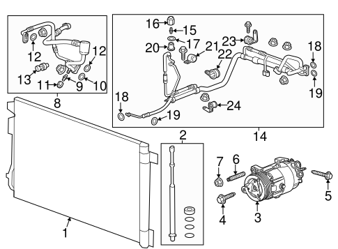 Condenser, Compressor & Lines for 2017 Buick Enclave | GM Parts Online