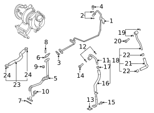 2021-2023 Hyundai Turbocharger Oil Line 28245-2S300 | OEM Parts Online