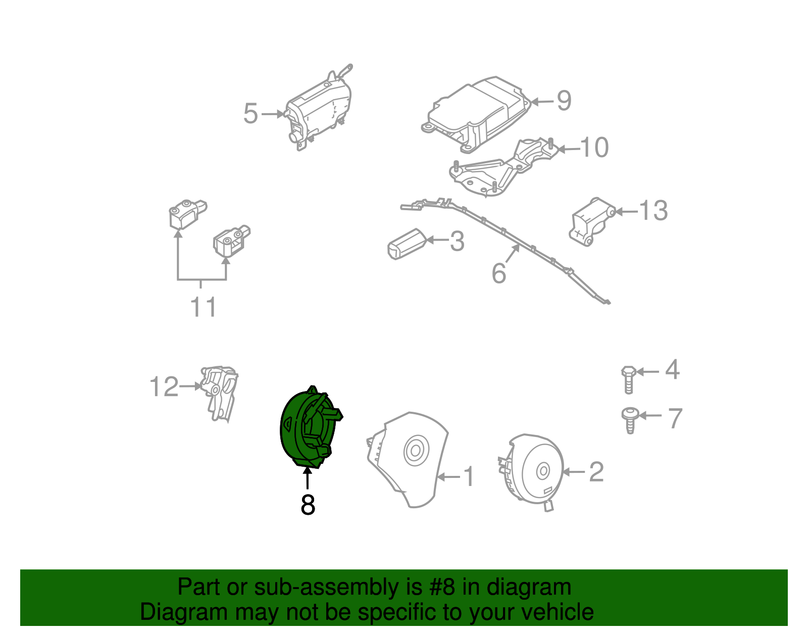 61316976394 - 2006-2010 BMW Clock Spring (61-31-6-976-394) | Parts ...