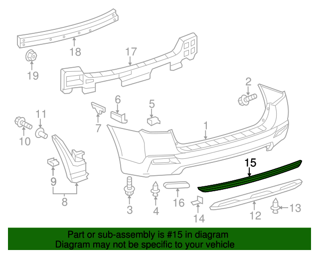 2011-2013 Toyota Highlander Molding 52751-0E010 | OEM Parts Online