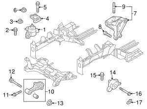 21670-2B100 - Support Bracket 2012-2022 Kia | Kia.Parts Store