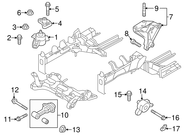 21830-1W100 - Trans Mount 2012-2017 Kia Rio | Kia.Parts Store