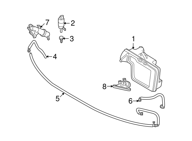 61-67-7-059-207 - Right hose 2004-2010 BMW | AutoNationParts.com