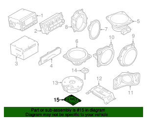 2011-2017 Nissan Quest Woofer Bracket 28071-1JA0A | GetOEMParts.com