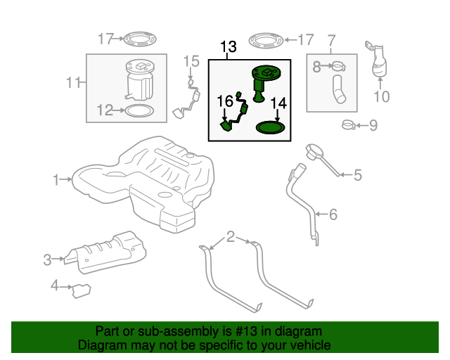 19209056 - OEM GM Fuel Sender Unit | GMPartsCenter.net | GM Parts Center
