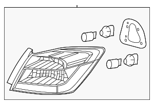 33500-T2A-A01 - Tail Lamp Assembly 2013-2015 Honda Accord | Honda Parts ...