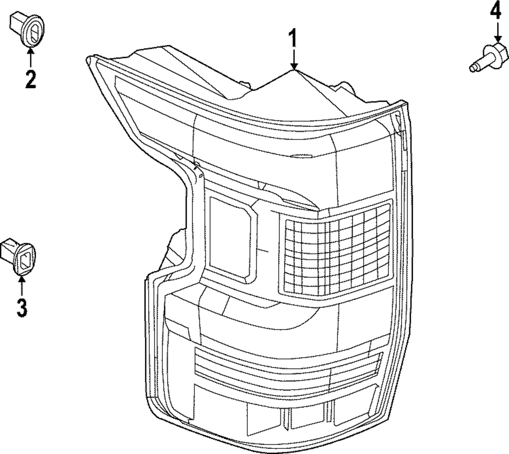 2024-2025 Nissan Frontier Tail Light Assembly 26550-9BU1B | OEM Parts ...