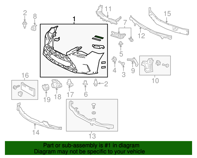 Lexus OEM Bumper Cover Part# 52119-24942 | OEM Vehicle Parts