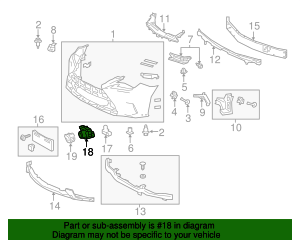 89341-53030 - Parking Aid Sensor 2014-2019 Lexus | AutoNationParts.com