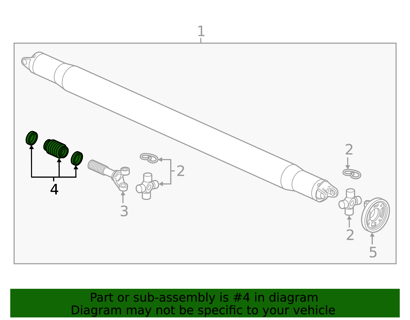 84576036 - Drive Shaft Rear Slip Yoke Boot 2020-2025 GM | Gateway Buick ...