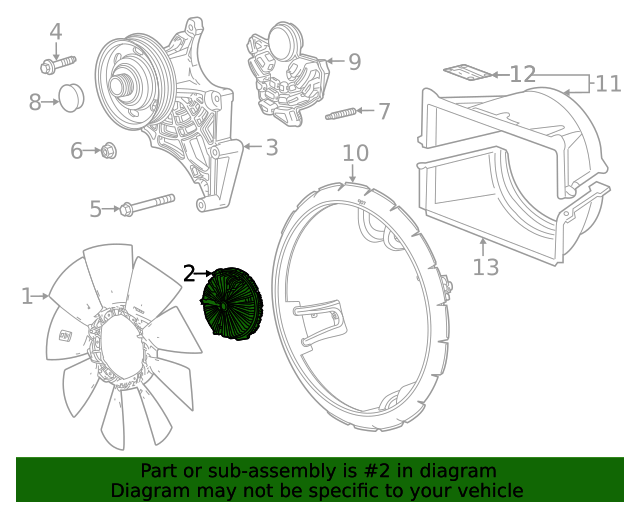85588578 - Fan Blade Clutch 2020-2023 GM | AutoNationParts.com