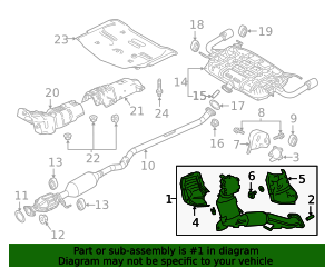 2018-2021 Mazda 6 Catalytic Converter PY1A-20-50XA | RealMazdaParts.com