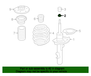 2015-2023 Volvo Strut Lock Nut 30741325 | TascaParts.com