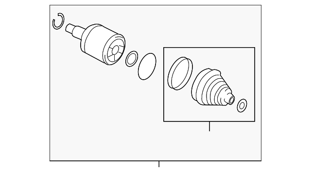 49582-3S201SJ - Cv Joint Kit 2014-2015 Kia Optima | Kia.Parts Store