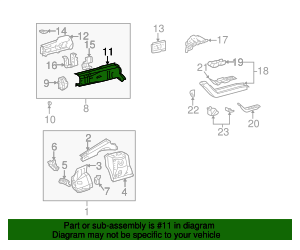 57111-52010 - Side Rail - 2000-2006 Toyota | Toyota Parts Delivered