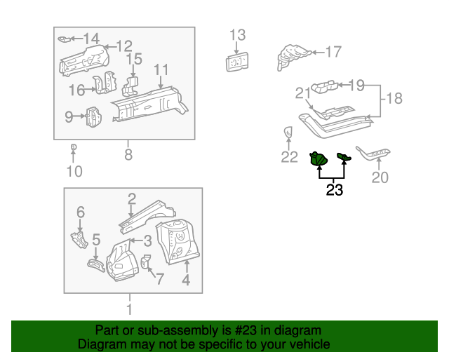 2000-2006 Toyota Mount Bracket 57107-52020 | Toyota Parts Center