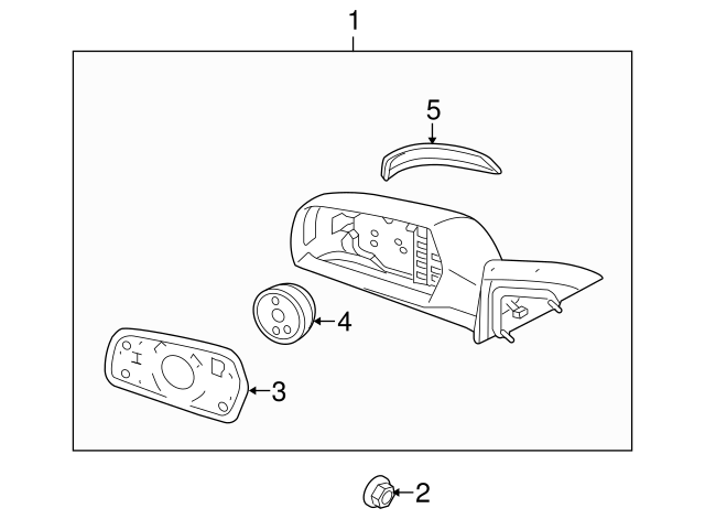 2009-2010 Kia Optima Mirror Glass 87611-2G410 | QuirkParts