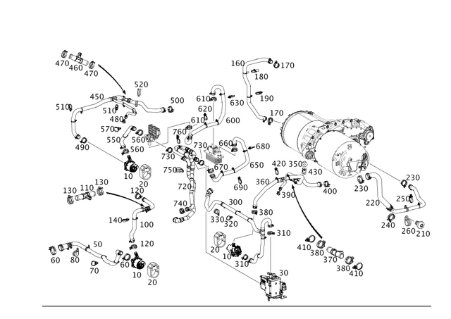 242-501-01-82 - Coolant Hose 2014-2017 Mercedes-Benz | Mercedes-Benz ...