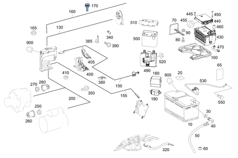 Battery, Starter/Alternator Cable for 2019 Mercedes-Benz S63 AMG ...