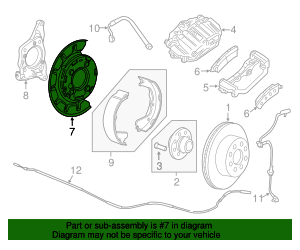 22937749 - Rear Brake Shield 2011-2019 GM | AutoNationParts.com