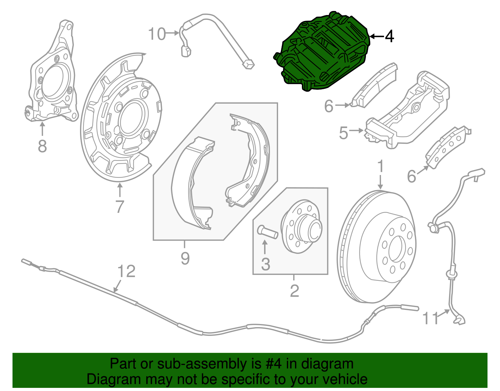 2011-2019 GM Disc Brake Caliper 84751824 GM | GMPartsDirect.com