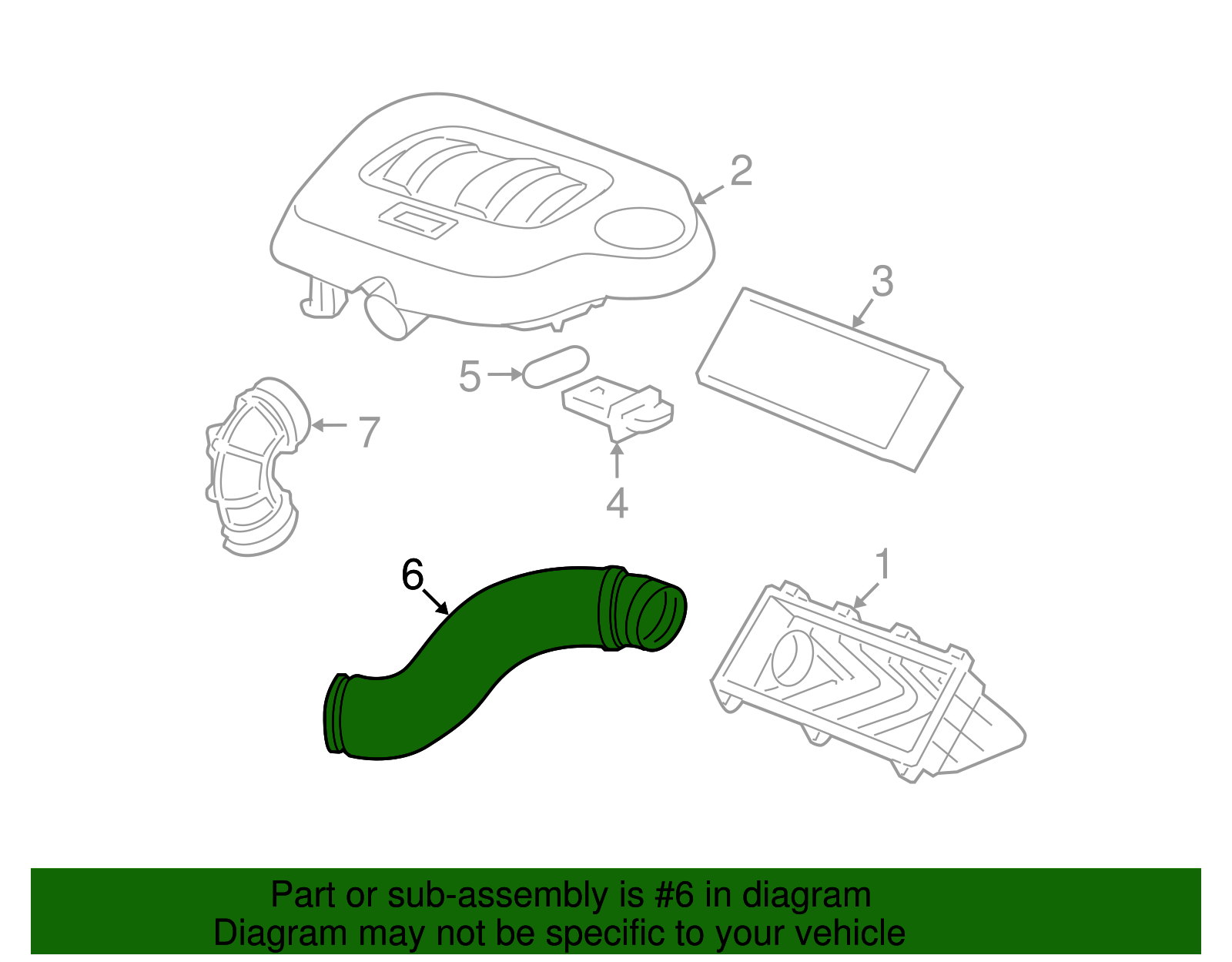 2006-2011 Chevrolet HHR Front Intake Air Duct 15865168 | Shop Matick ...