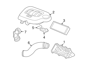 Genuine GM HHR AIR INTAKE HOSE 15865168 - Group1AutoParts.com | Group 1 ...