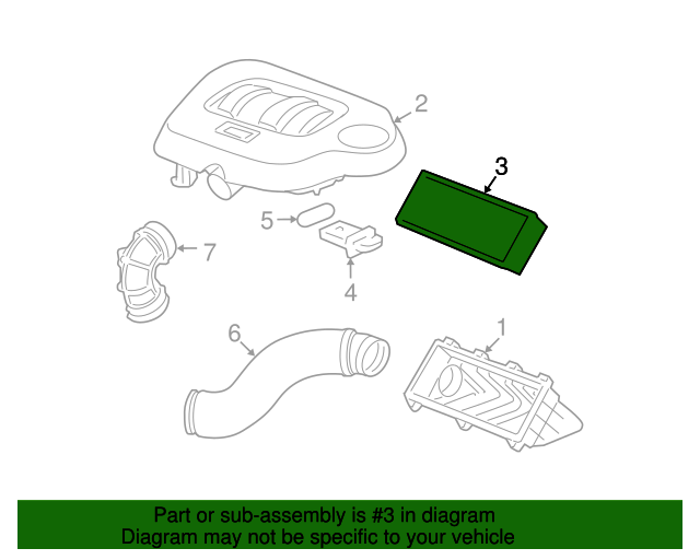 2006-2011 Chevrolet HHR Air Filter 22731072 | Auto Parts Express