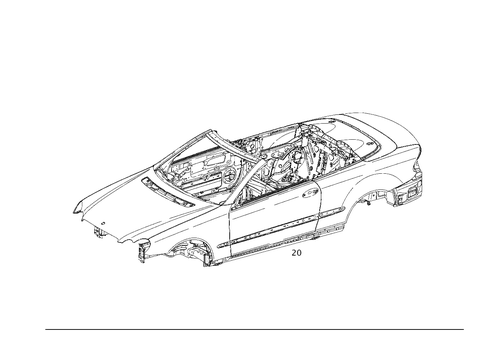Body Shell for 2004 Mercedes-Benz CLK320 | MB Parts Center
