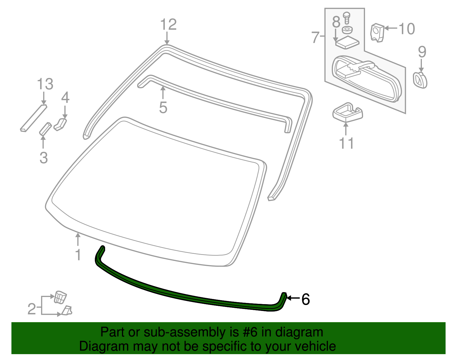 73126-SR3-000 - Weatherstrip 1992-2000 Honda Civic | Honda Parts Online