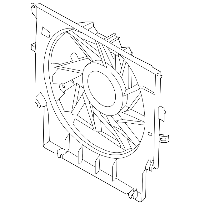 17427601676 - 2011-2018 BMW Fan Shroud (17-42-7-601-676) | BMW of South ...