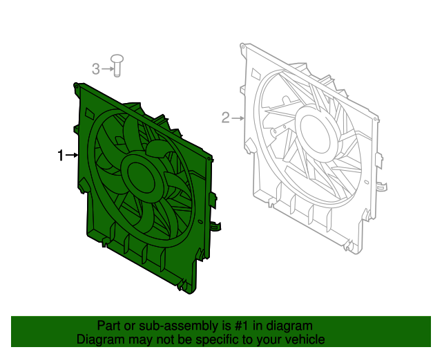 17-42-7-601-176 - Fan Assembly - 2013-2018 BMW | Wholesale BMW
