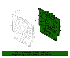 17427601676 - 2011-2018 BMW Fan Shroud (17-42-7-601-676) | BMW of South ...