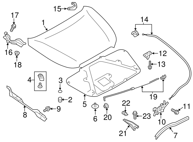 57255AG000 - Bracket Clamp - 2012-2023 Subaru | Subaru Parts Guys